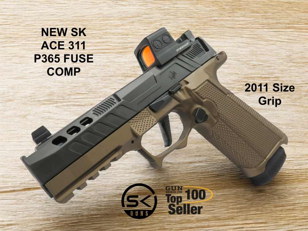 NEW SK 311 P365 FUSE COMP 9mm 17/21rd Mags w/Icarus and FDEZ Werx -FDE ...