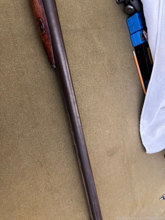 Massive American made Johnston Pittsburgh 6 bore double barrel shotgun ...