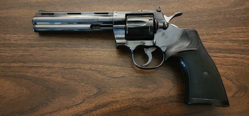 COLT PYTHON 357 MAGNUM 6 INCH 1981-82 MFG DATE - Revolvers at GunBroker.com : 1138725415