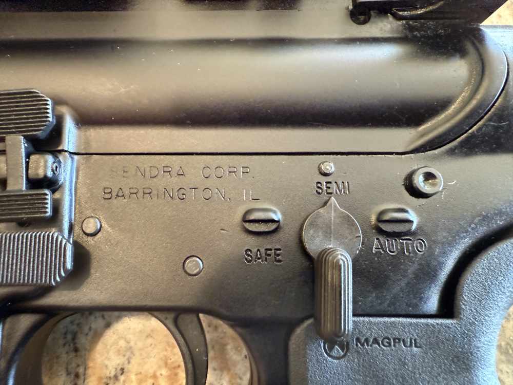 M16 SENDRA CORP. MACHINE GUN Fully Transferable ON Form 3 - Machine ...