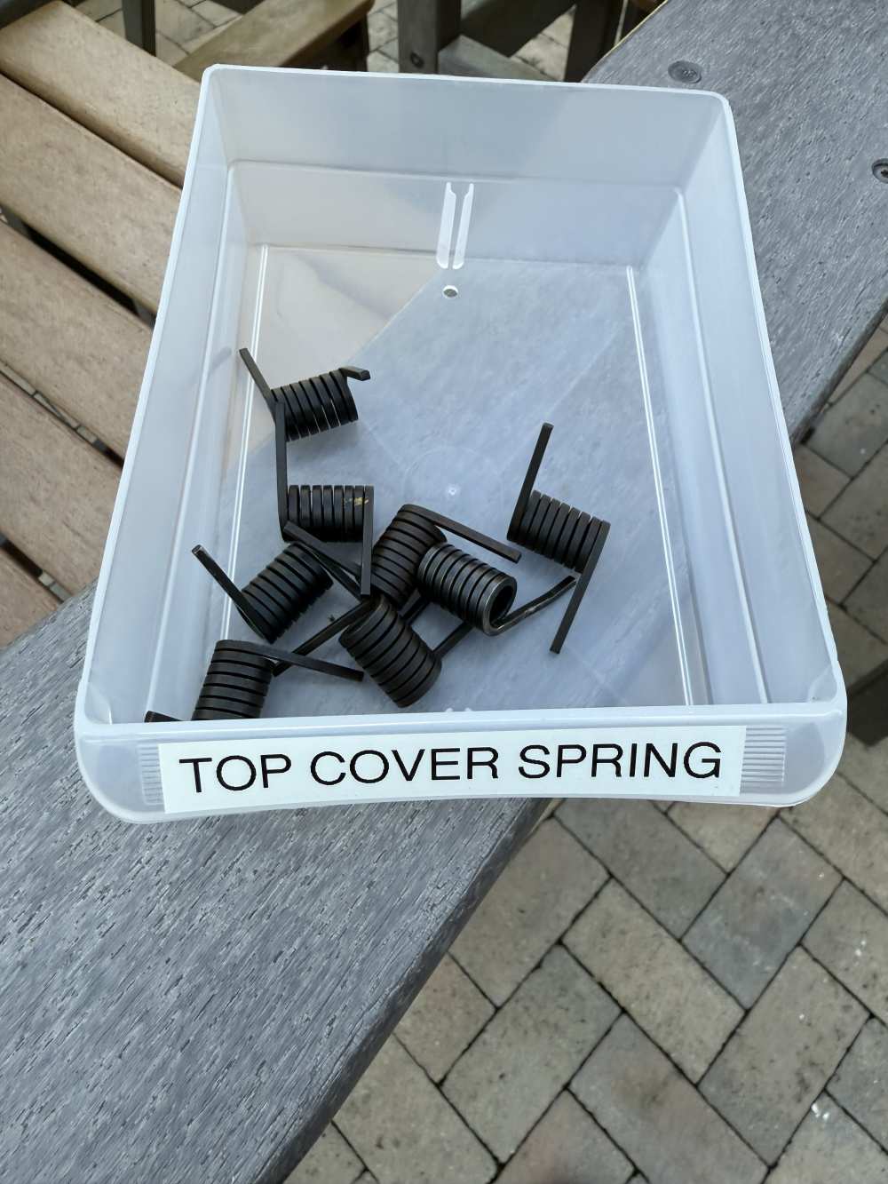 M60 TOP COVER RETURN SPRING (one) - NFA Parts & Accessories at GunBroker.com : 1138822932