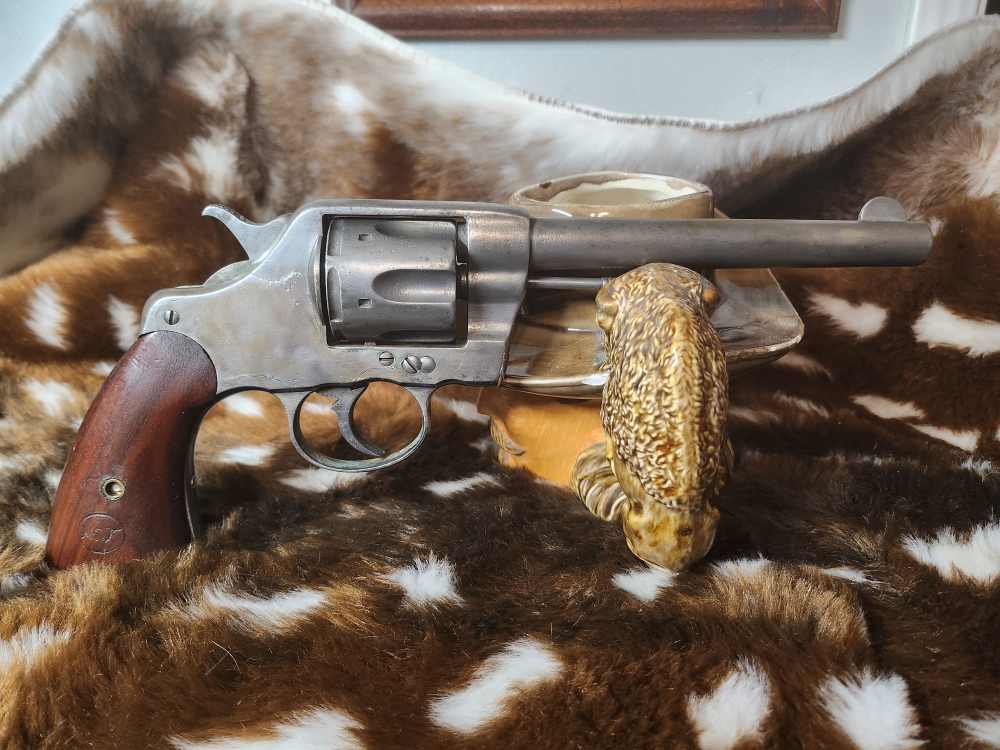 Vintage 1896 Colt SA/DA 38 LC New Army Revolver with Matching Numbers ...