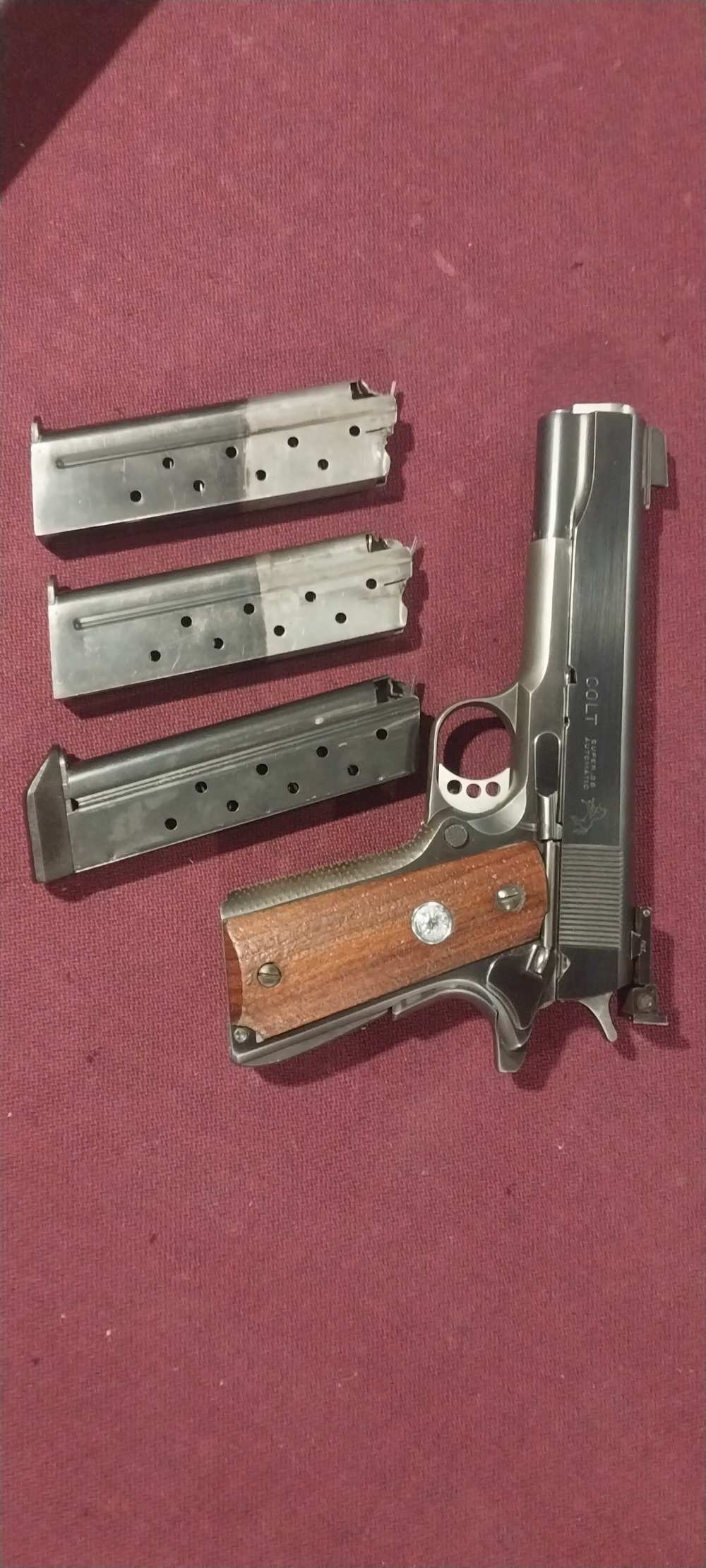 goverment 1911A1 Colt super.38 automatic pistol 3rd model converted to ...