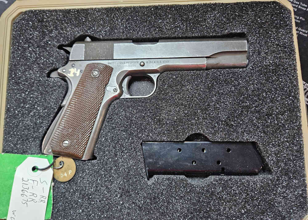 1945 Remington Rand 1911A1 .45 ACP CMP Service Grade WWII - Curios ...