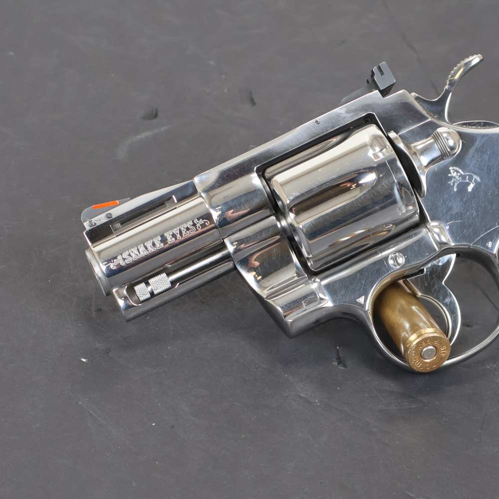Colt Python Snake Eyes, 357 Mag 2.5” BBL, Ultimate STS/ “Ivory”, VERY ...