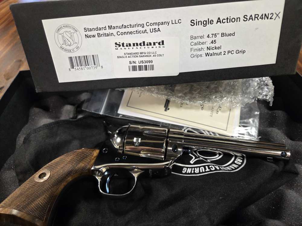Standard Manufacturing Single Action Army 45 Colt SAR4N2X - Revolvers ...