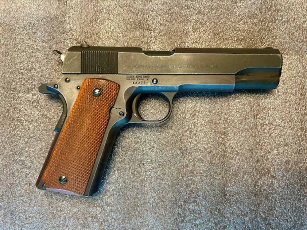 1911A1 with desirable Colt “HARD SLIDE” on Essex frame, 45ACP - Semi ...