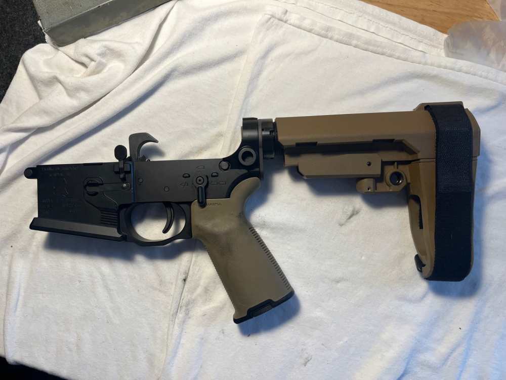 FRANKLIN ARMORY LIBERTAS BUILT AR LOWER W/ BINARY TRIGGER AND BRACE ...