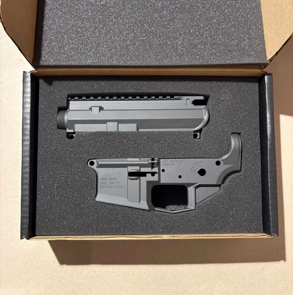 Aero Precision M4E1 Assembled Receiver Set in Sniper Grey Cerakote (AR-15) - AR Lowers at ...