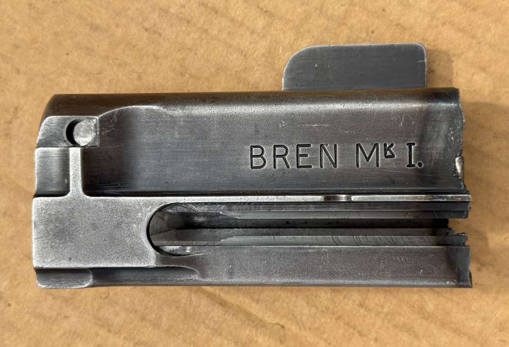 Early WWII British BREN MKI Double Dovetail Rear Half Demilled Receiver ...