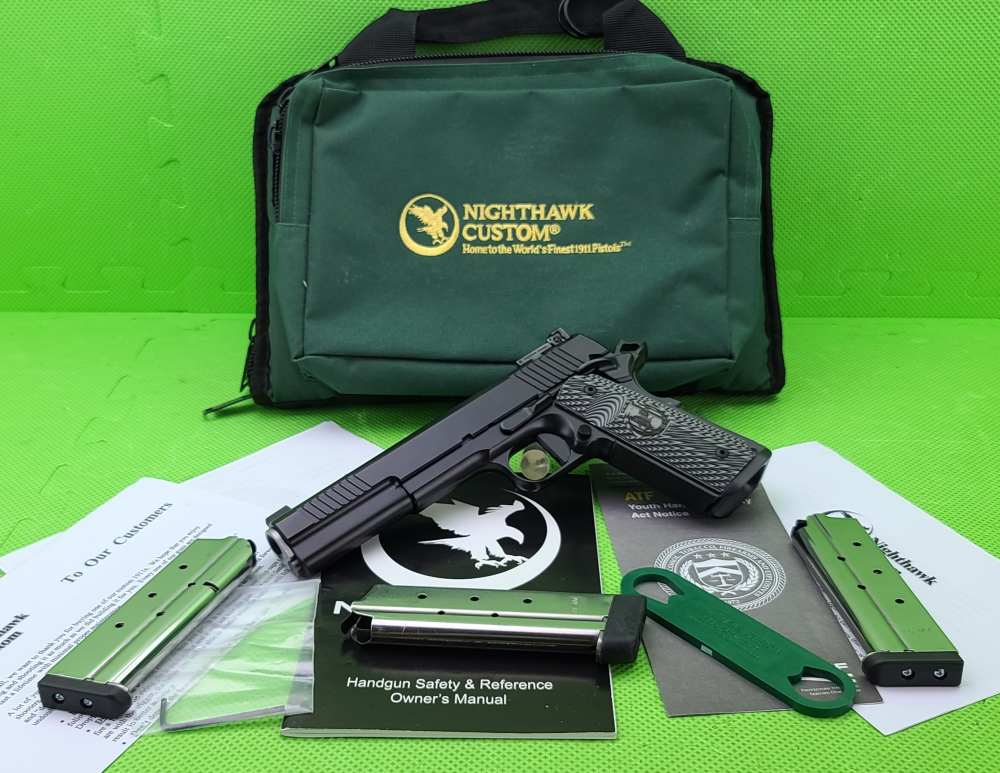 NIGHTHAWK CUSTOM * SHADOW HAWK LONG SLIDE 10MM * SHADOWHAWK + 6 MAGS ...