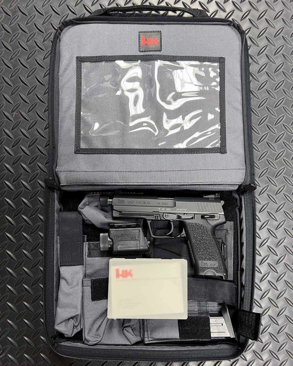 2001 H&K USP Tactical V1 45 Auto HK Light 7 OEM Mag & Case - Semi Auto ...