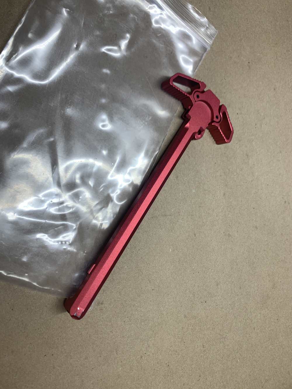 Red Anodized Ambi AR15 Charging Handles - Small AR Parts at GunBroker ...