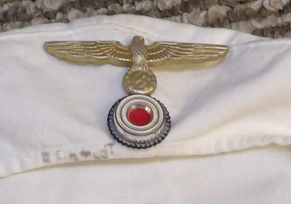 WW2 German Navy Kriegsmarine white Donald Duck Cap Top with WW2 Insignia. - WWI & WWII ...