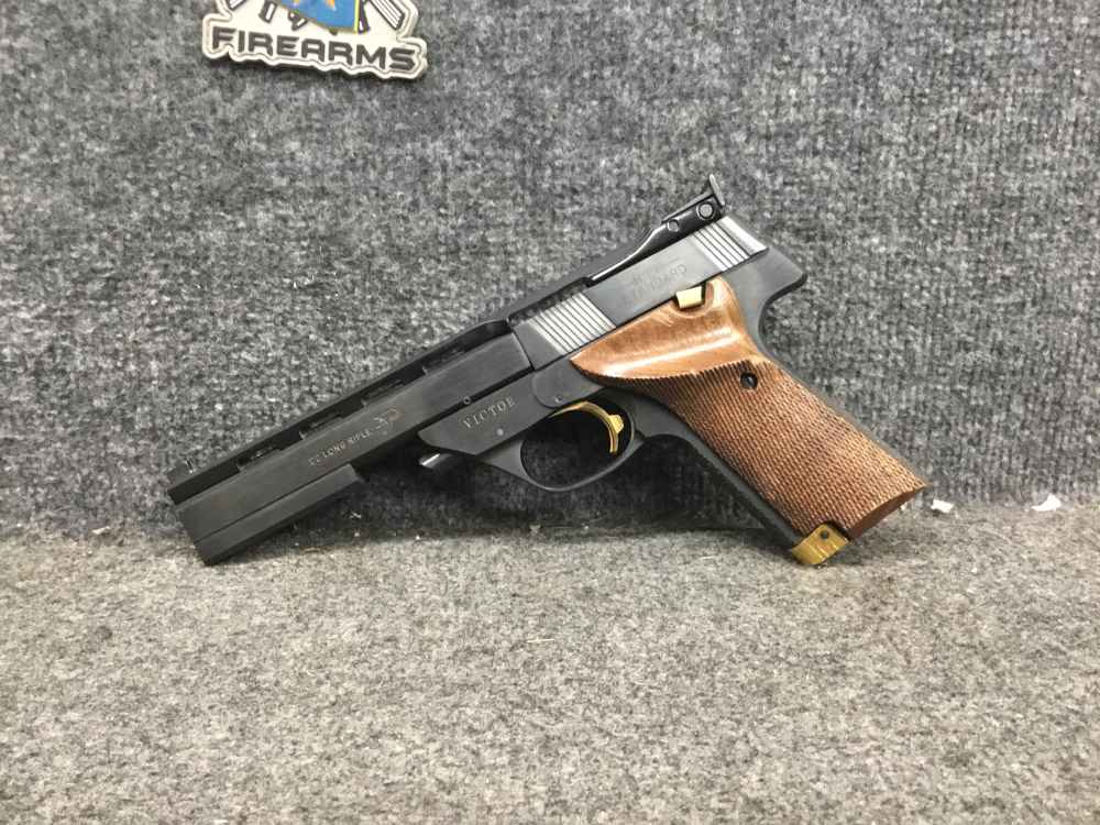 High Standard Victor .22LR Semi Auto Pistol W/ 1-10 Round Mag - Semi ...
