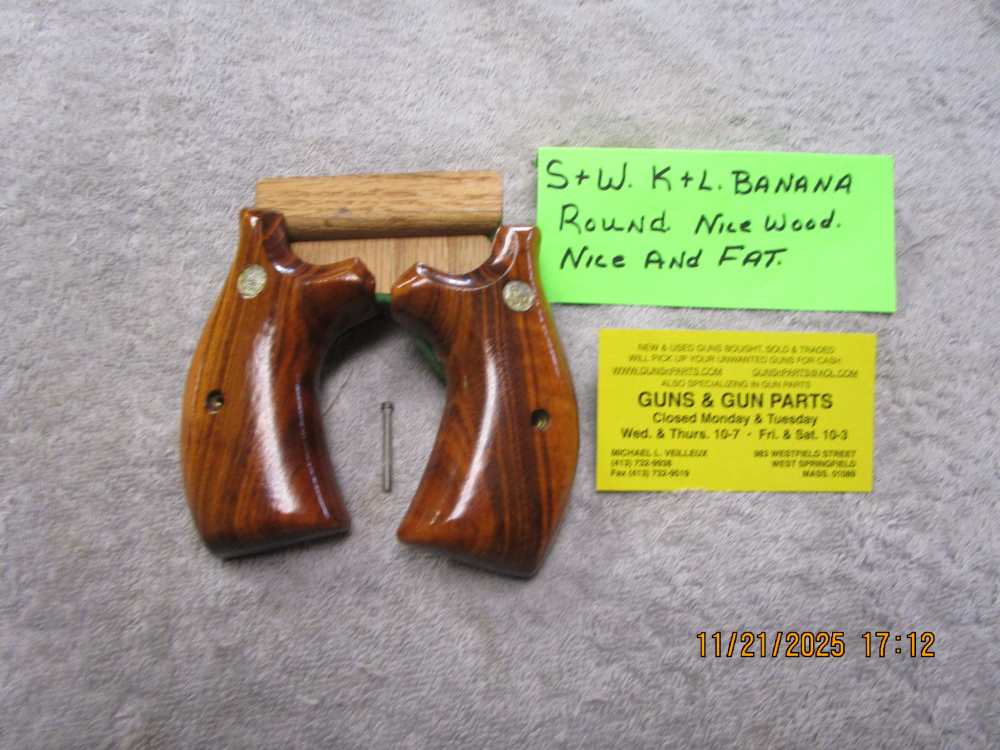 Smith & Wesson factory K&L frame banana grip nice wood. - Revolver ...