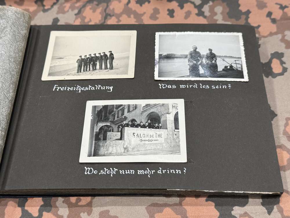 WW2 German Kriegsmarine Navy Photo KM Album WWII MINES Uniform visor Ship - WWI & WWII ...