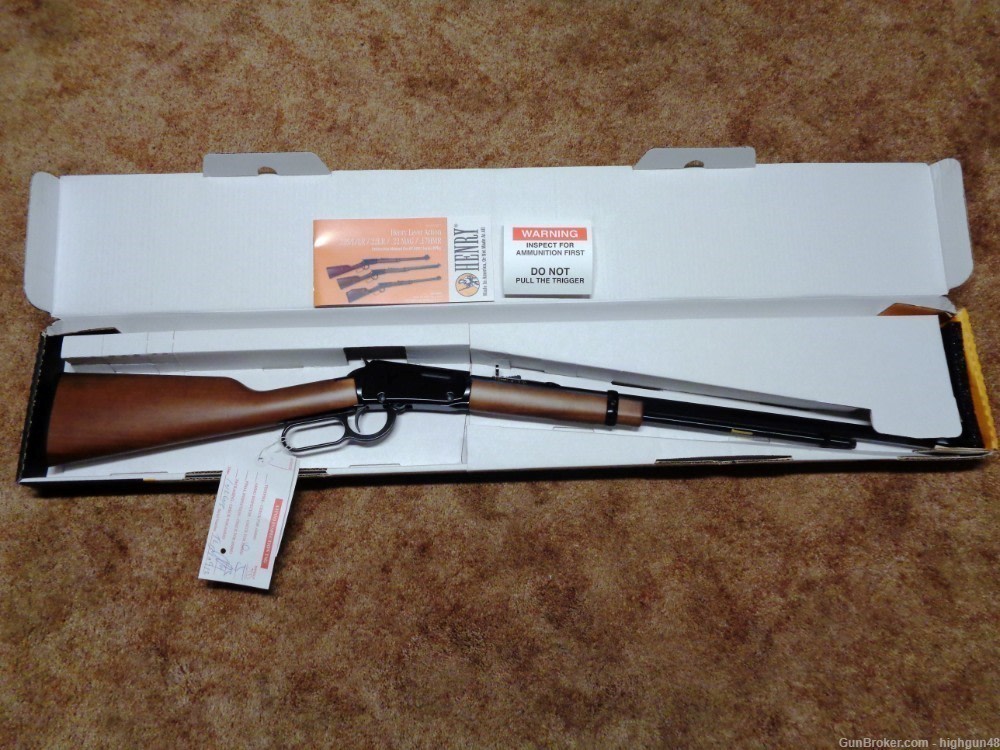 Henry Frontier H001TLB 22 S,L,LR 24" Buckhorn Rear Sight NIB - Lever ...