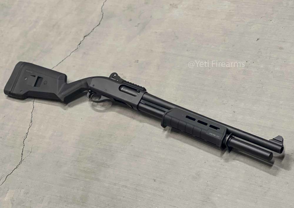 Vang Comp Remington 870 Police Magnum 12 Gauge 18" W/ Magpul & Tritium ...