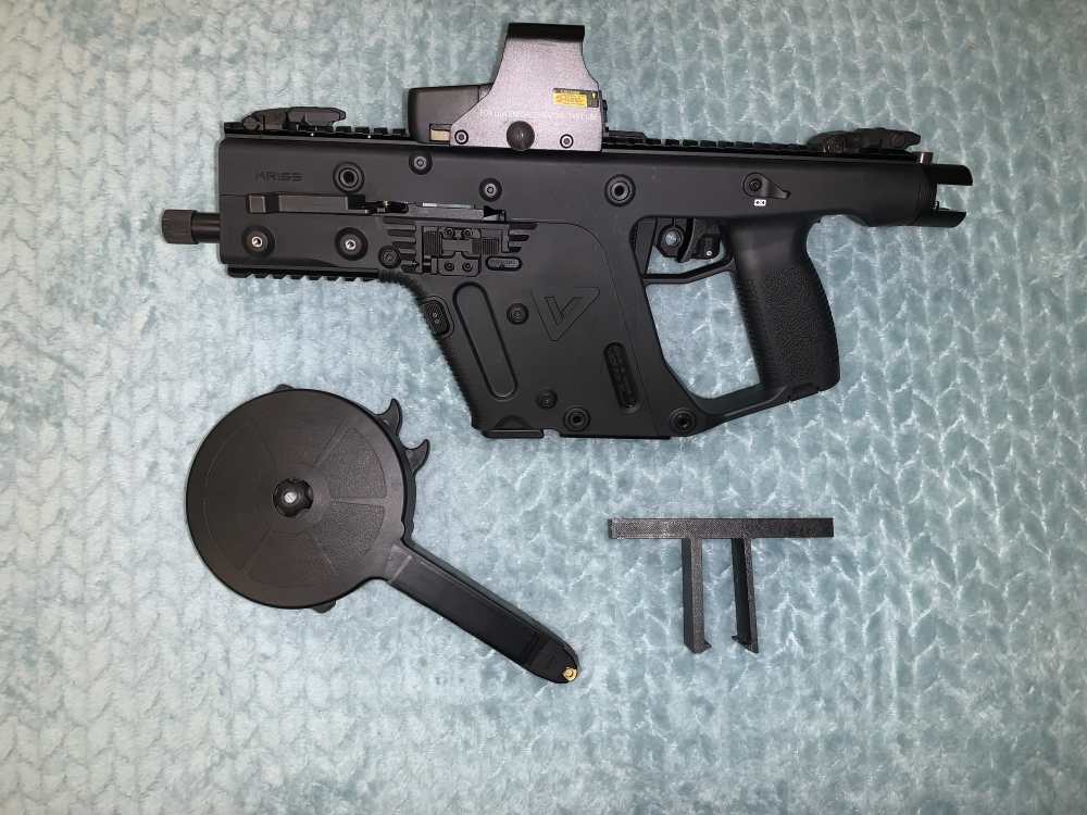 Glock 17 9mm - KCI 50RD DRUM MAGAZINE, Gun Safe holder - Gun Safes at ...