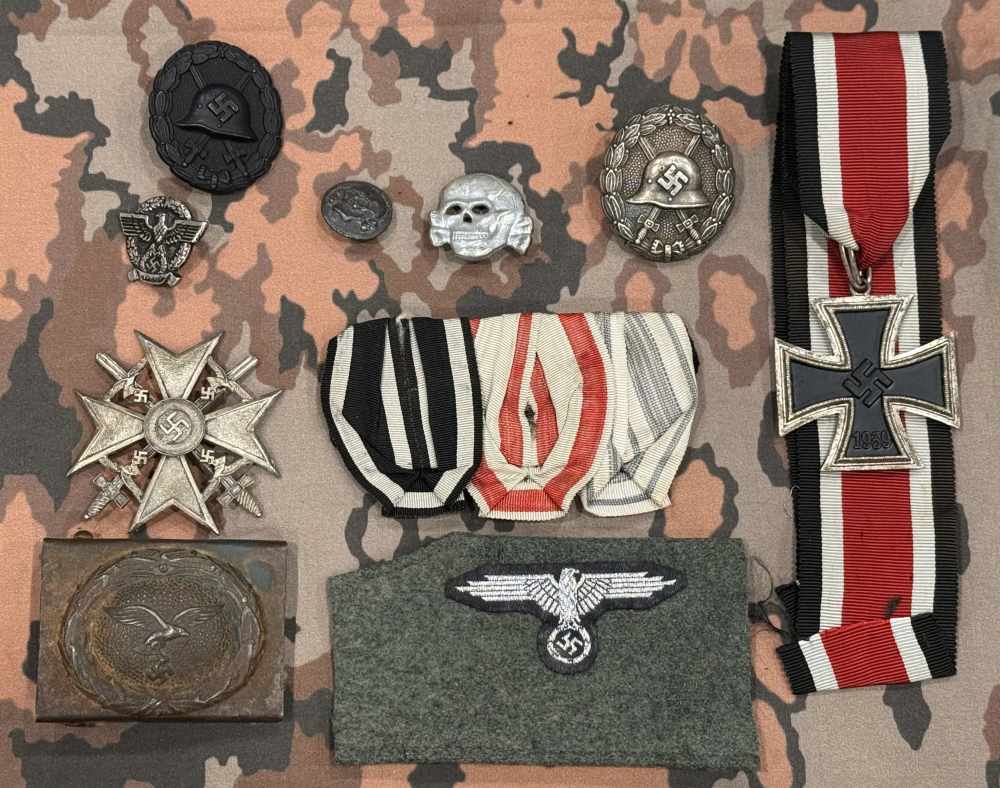 WW2 German Spanish Cross Knights Medal Wound Badge WWII uniform SS ...