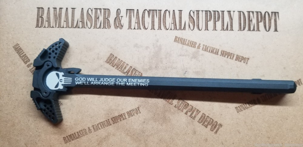 PUNISHER/GOD WILL JUDGE AR-10 DUAL AMBIDEXTROUS CHARGING HANDLE - Other AR Accessories & Parts ...