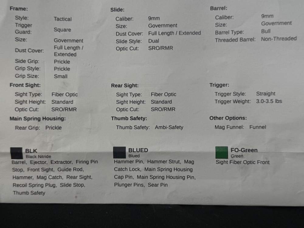 NEW Stealth Arms Platypus 1911 Government 5" 9mm - Dual Slide - RMR/SRO - Semi Auto Pistols at ...