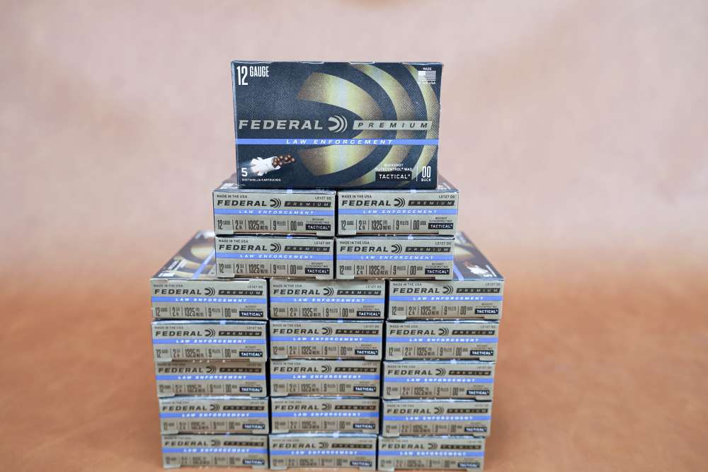 100 Shells - Federal 12Ga Full Power 00 Buckshot - 9 Pellet - Tactical ...