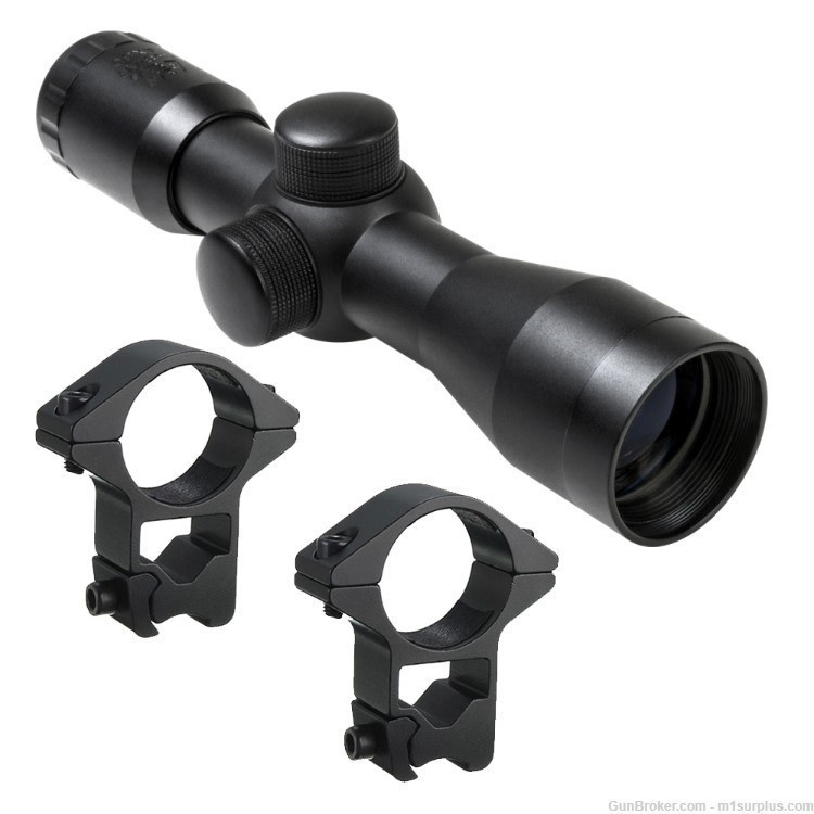 4x30 Scope + Ring Mounts Fits Marlin Henry 22 Classic Lever Action ...