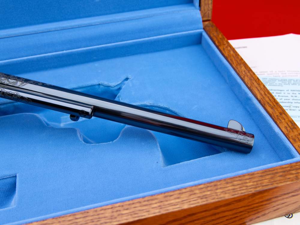 GEORGE SPRING MASTER ENGRAVED - COLT SAA SAMPLER 45 LC - CARVED IVORY ...