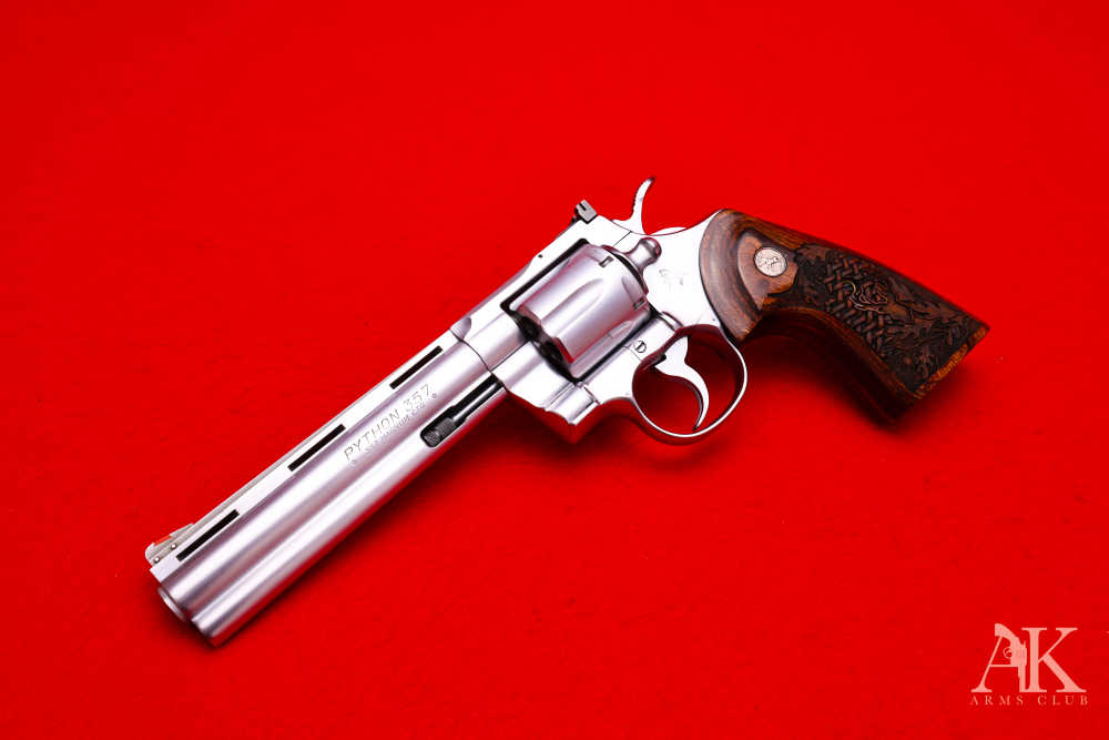1978 Colt Python 6" .357 Magnum - *CUSTOM HARD CHROME FINISH* - Revolvers at GunBroker.com ...