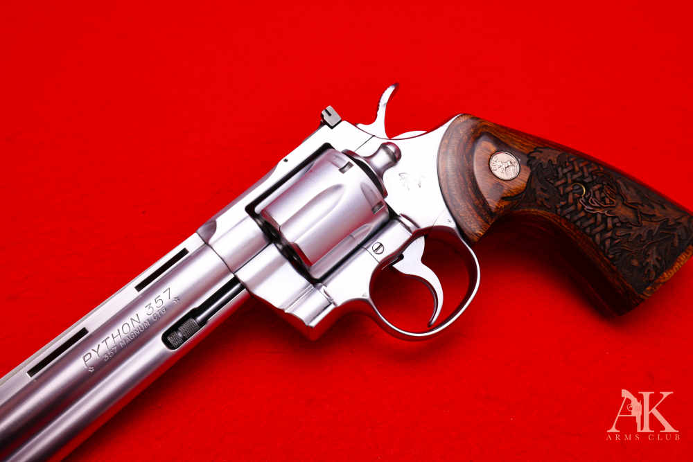 1978 Colt Python 6" .357 Magnum - *CUSTOM HARD CHROME FINISH* - Revolvers at GunBroker.com ...