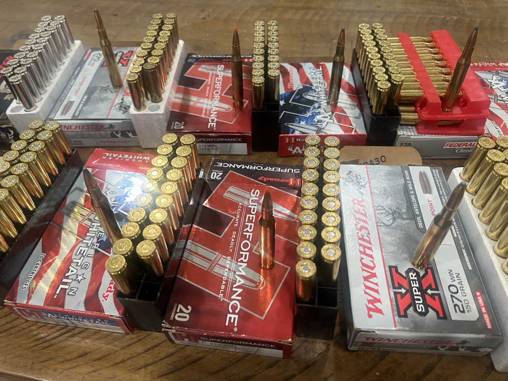 .270 Win. Ammo 315 rounds FMJ Brass 16 boxes Factory - Rifle Ammo at ...