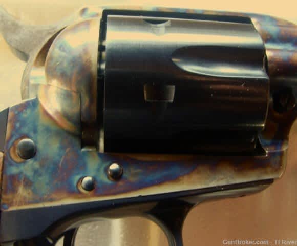 SAA Colt NIB 71/2" Color Case 1981 Mfg. Wood Grain Box Unfired No Res ...