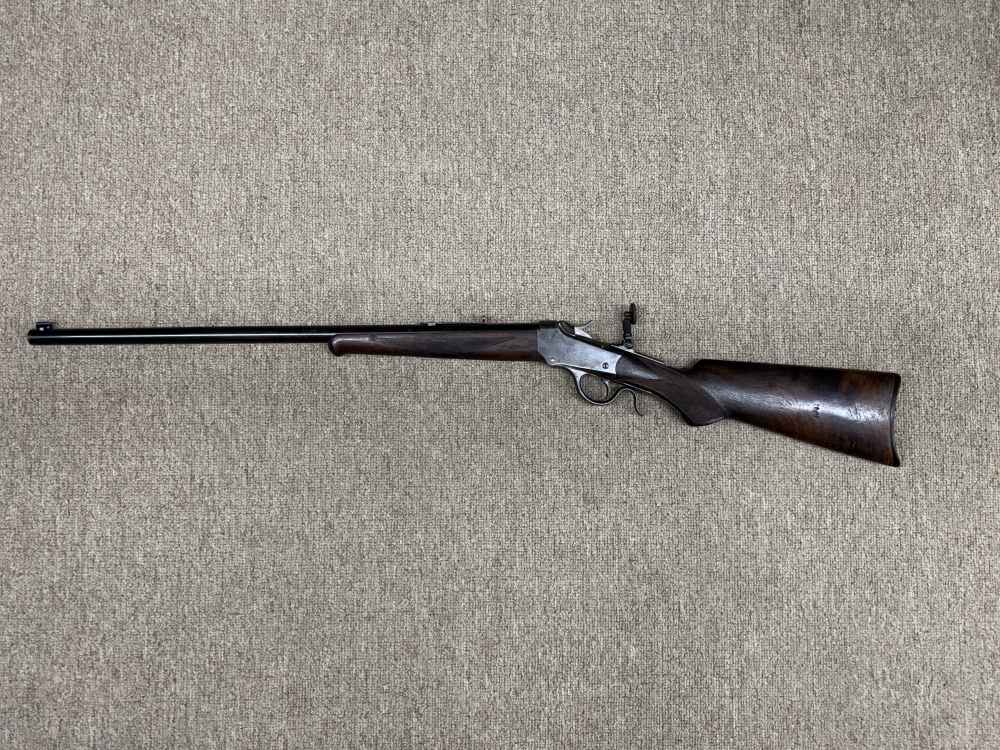 Winchester Low Wall 1885 Original .22 Short Set Trigger Tang Peep ...