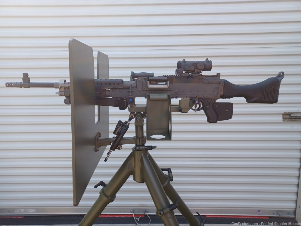Custom M249/M240 Dual Purpose Mount AA Tripod with Armor Shield M249s ...