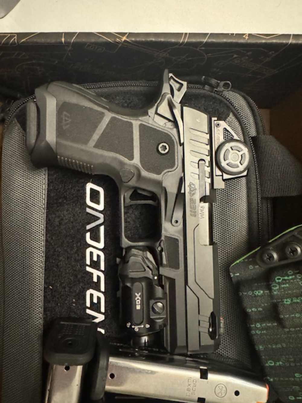 Oa Defense 2311 Compact Pro 9MM 15rd 4.25" SUREFIRE XCR SHIELD AMSc Red ...