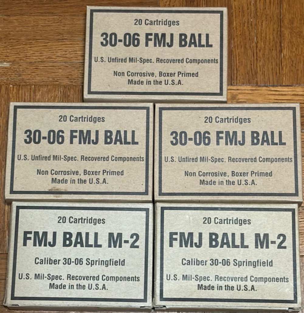 30-06 30 M2 Ball FMJ M1 Garand Rifle Ammo 100 pcs LC Head Stamp - Rifle Ammo at GunBroker.com ...