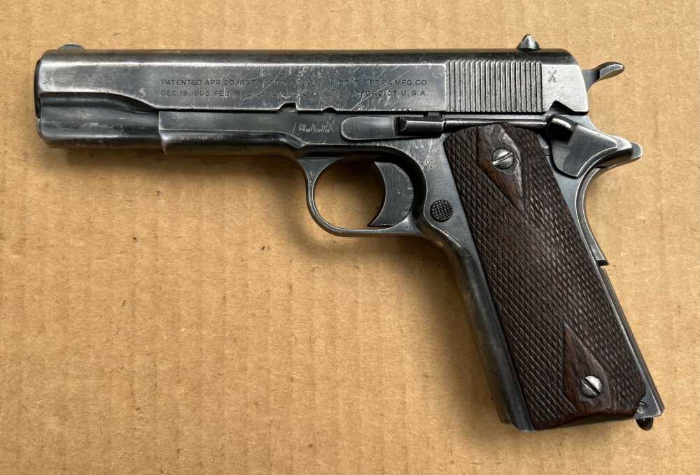 Colt 1911 RAF British Royal Air Force Issue Pistol 455 Eley Original ...
