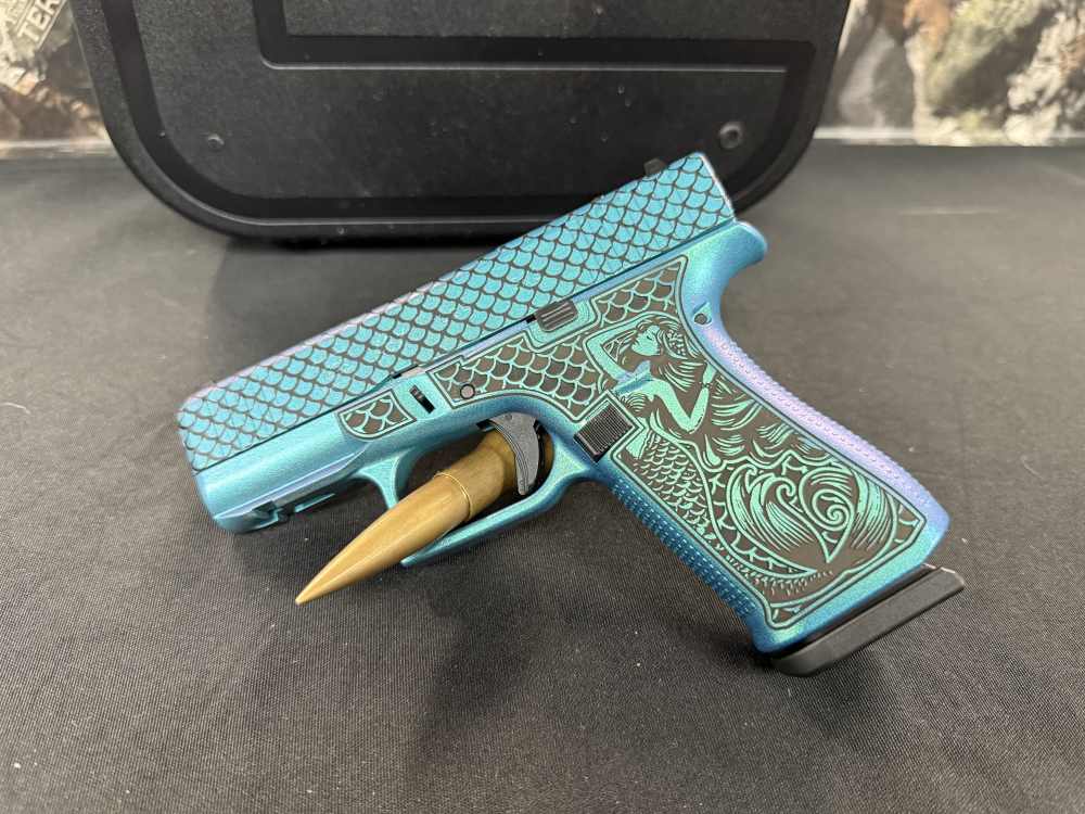 GLOCK 43X RMR CUT C4 MERMAID 9MM 3.4IN BARREL 10RD UX4350204FRNMER ...