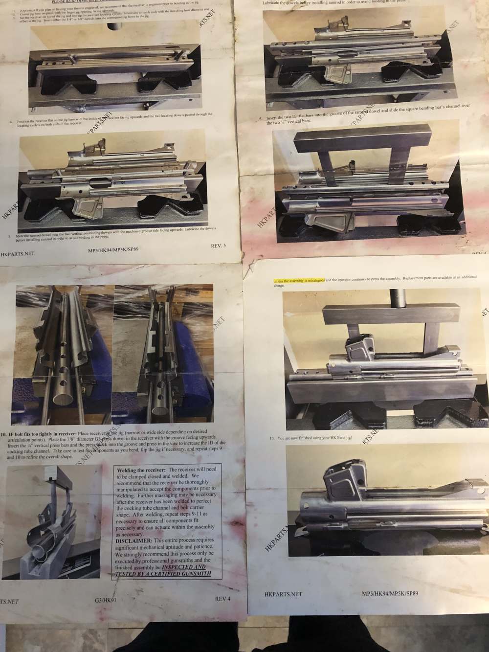 HK Receiver Flat Bending Jig Set - Billet Steel - HK Parts Kits at ...