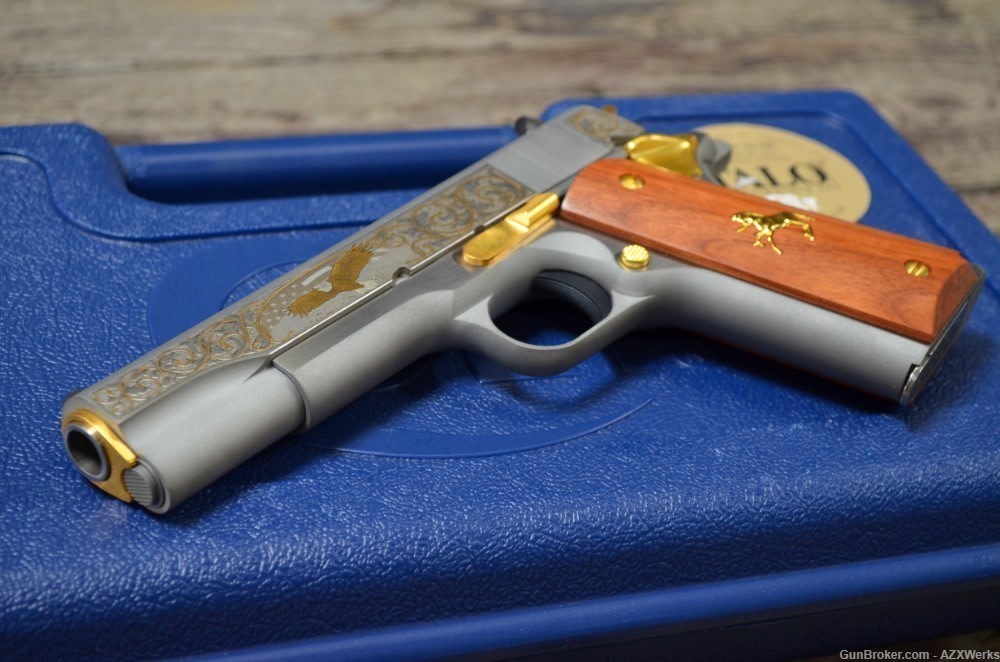 Colt 1911 Spirit of America ERS Limited Talo #222 45acp 1991 Brushed SS ...