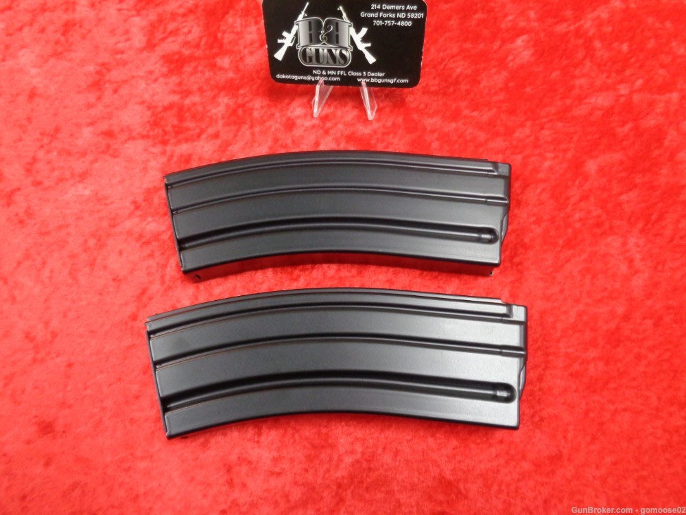 2 ORIGINAL H&K AR-15 HKM4 5.56 223 30rd Mag Magazine Steel Germany ...
