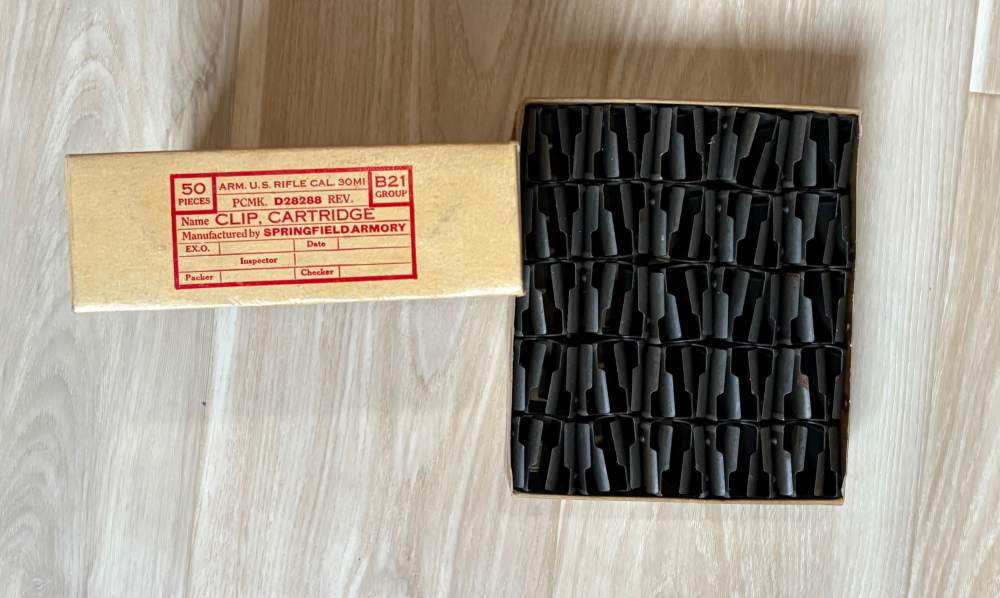 Original Box of Springfield En Bloc Clips for M1 Garand - WWI & WWII ...