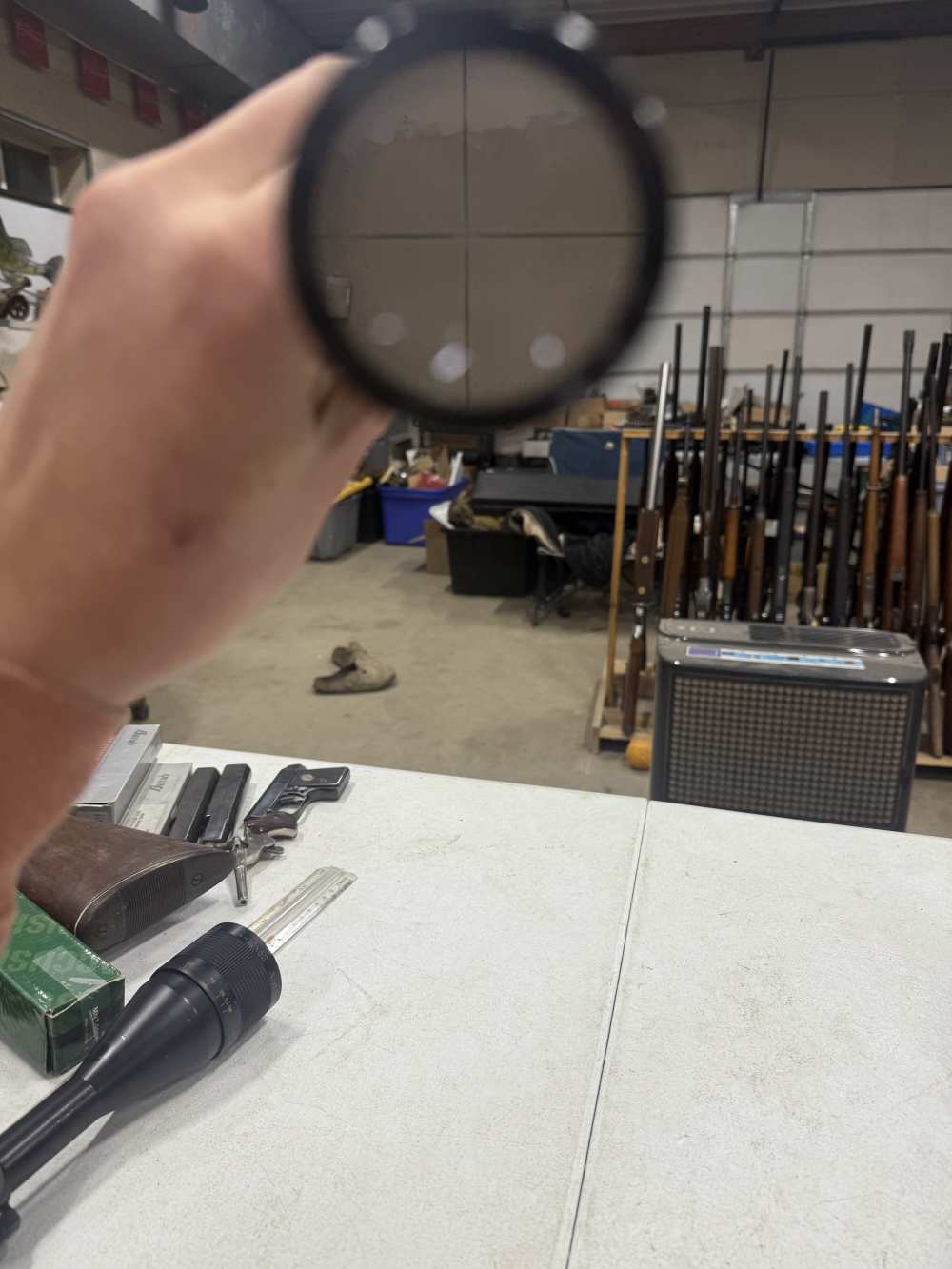 Redfield Tracker 4x Rifle Scope Fixed 4 Power Very Nice Vintage duplex ...