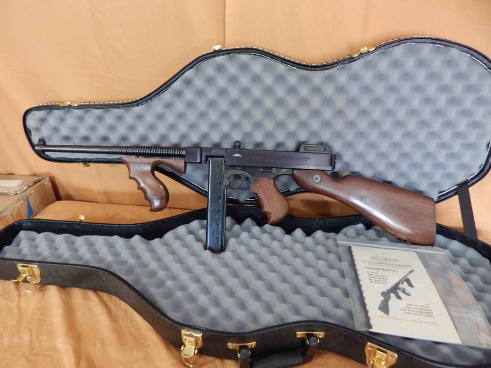 WEST HURLEY 1927-A5 THOMPSON SBR 45 ACP WITH 13" BARREL & VIOLIN HARD ...