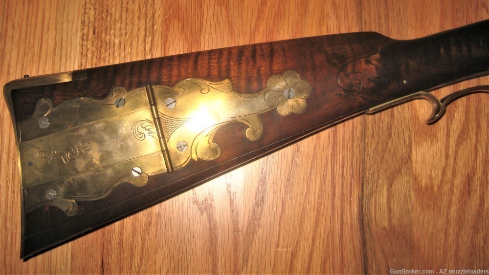 Ron Scott Custom Lancaster Rifle, Swamped Getz Barrel, Roller Lock, 45 ...