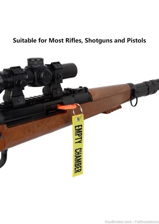 6 Pack of Empty Chamber Flag's W/ Bright Yellow Key chain - Everything ...