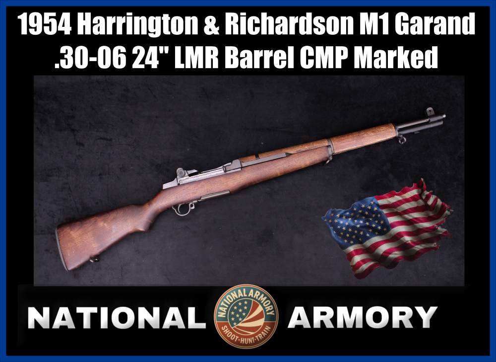 1954 Harrington & Richardson M1 Garand .30-06 24" LMR Barrel CMP Marked ...
