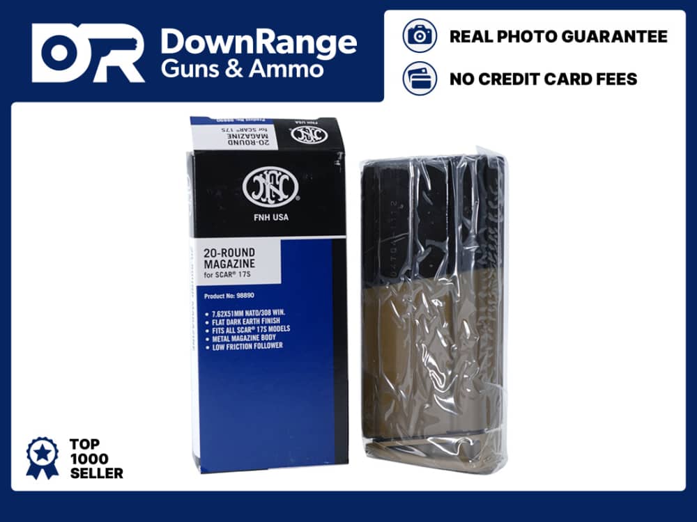 FN SCAR 17 S 20 ROUND MAGAZINE FDE | 7.62X51MM/308 WIN| FACTORY NEW MAG ...